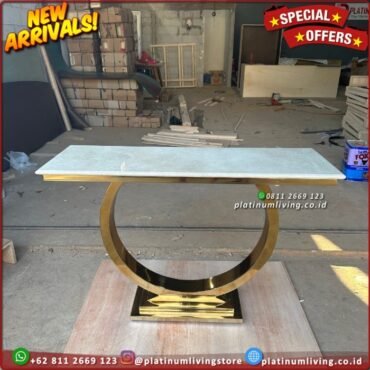 Meja Konsul Stainless Meja Konsul Marmre Meja Foyer Marmer Cream ...